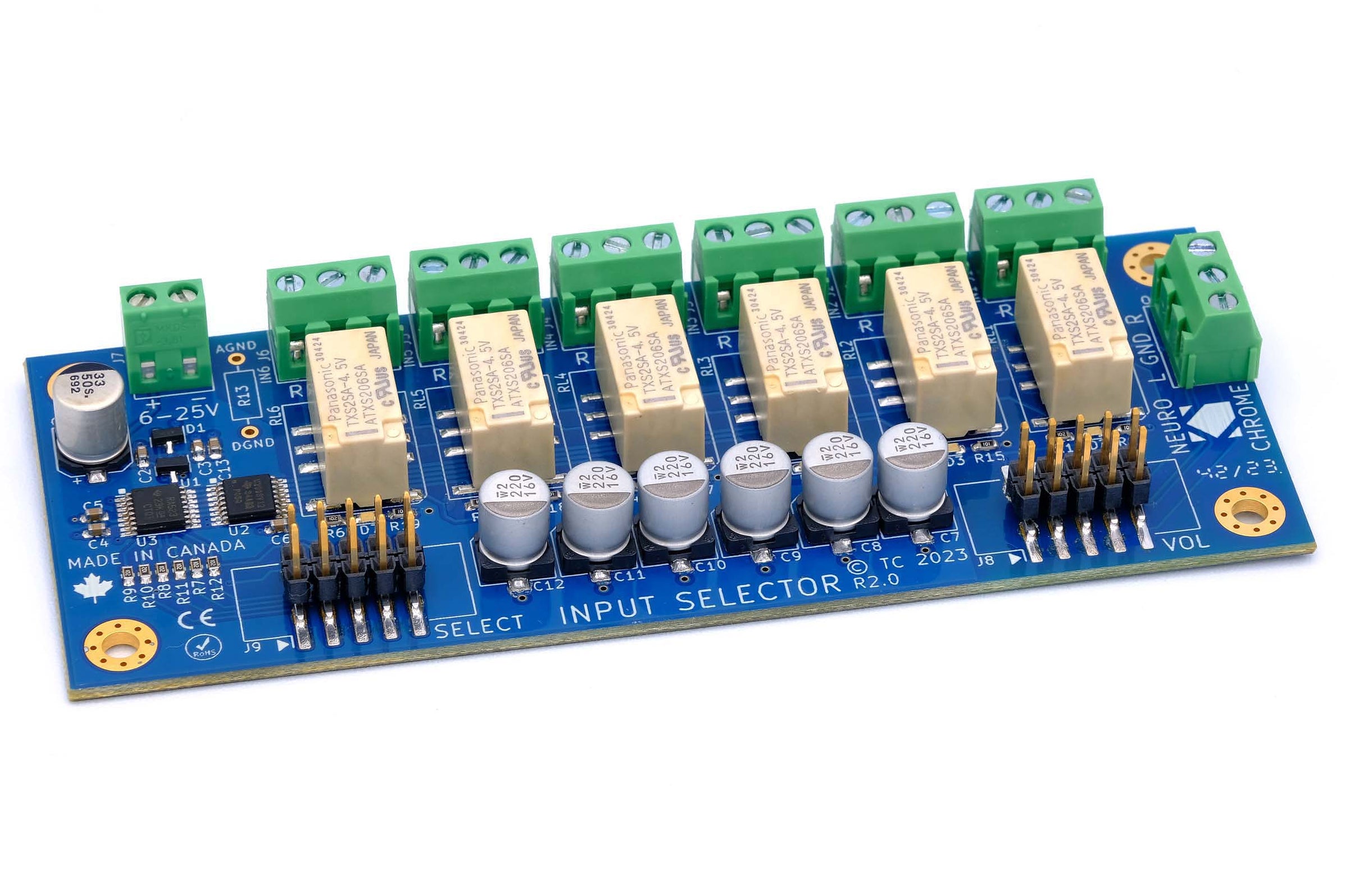 Input Selector for Audio Preamplifier | Neurochrome